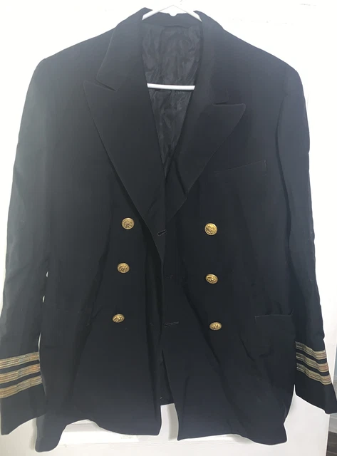 ORIGINAL WWII US Navy Commander Line Officer Dress Blue Wool Uniform ...