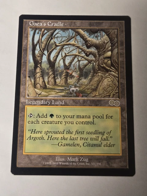 MTG 1 X carte Gaea's Cradle Urza's Saga Legacy Magic the Gathering x1 ...