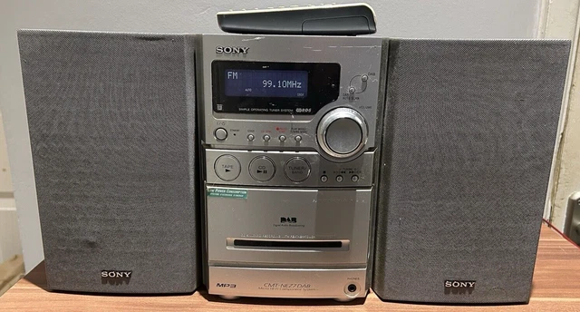 SONY CMT-NEZ7 DAB Compact Disc Hifi Receiver Micro System With Speakers ...