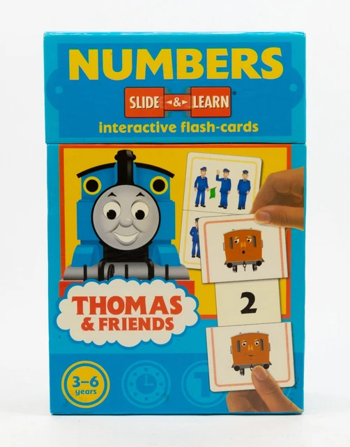 THOMAS & FRIENDS Numbers Flash Cards Slide and Learn Interactive 3-6 ...