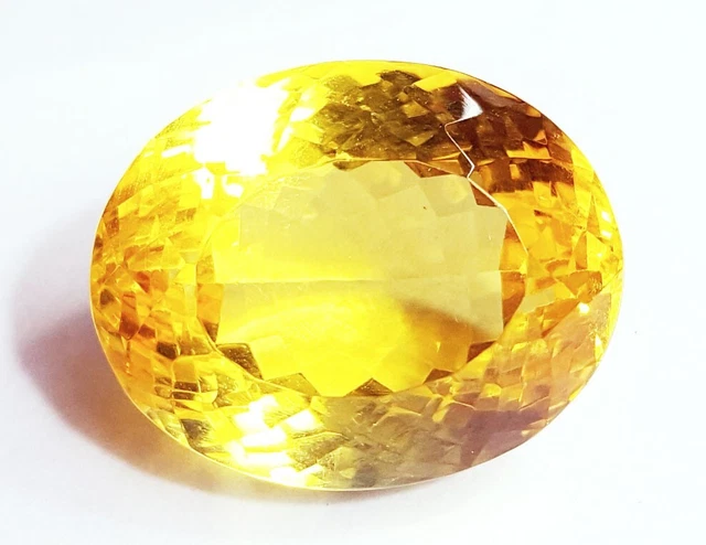 BRASILIANO GIALLO TOPAZIO 104.80 KT Certificato Loose Gemma Con Omaggio ...