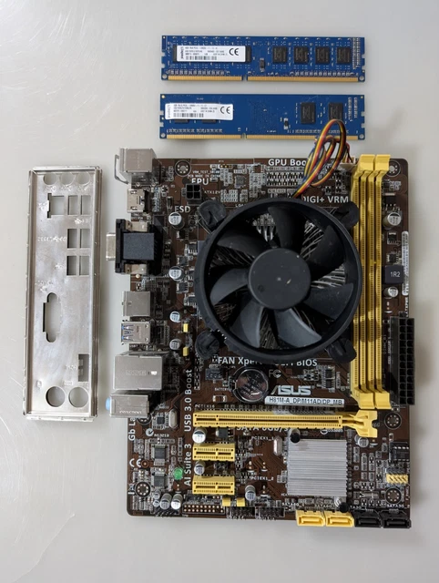 ASUS H81M-A_DP/M11AD/DP_MB MICROATX Motherboard LGA1150 DDR3 6GB RAM ...
