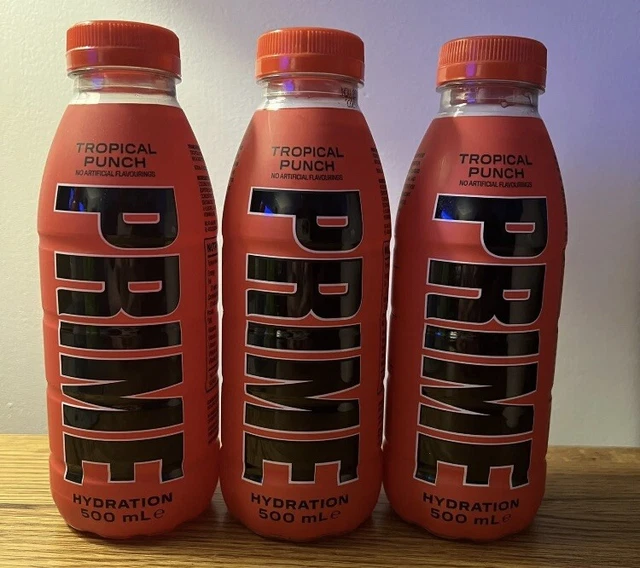 PRIME HYDRATION DRINK by LOGAN PAUL x KSI Tropical Punch Flavour RED ...