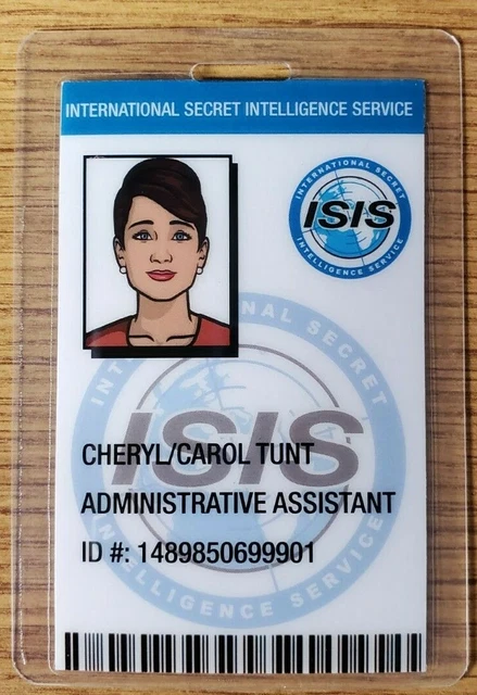ARCHER TÉLÉVISION SÉRIES Identification Badge - Cheryl / Carol Tunt ...