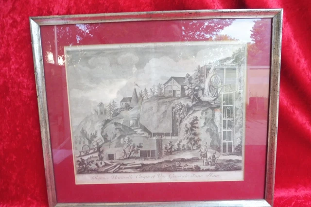 SCHÖNES BILD , antiker Kupferstich , Histore Naturello , Mineralogie ,gerahmt EUR 65,00 ...