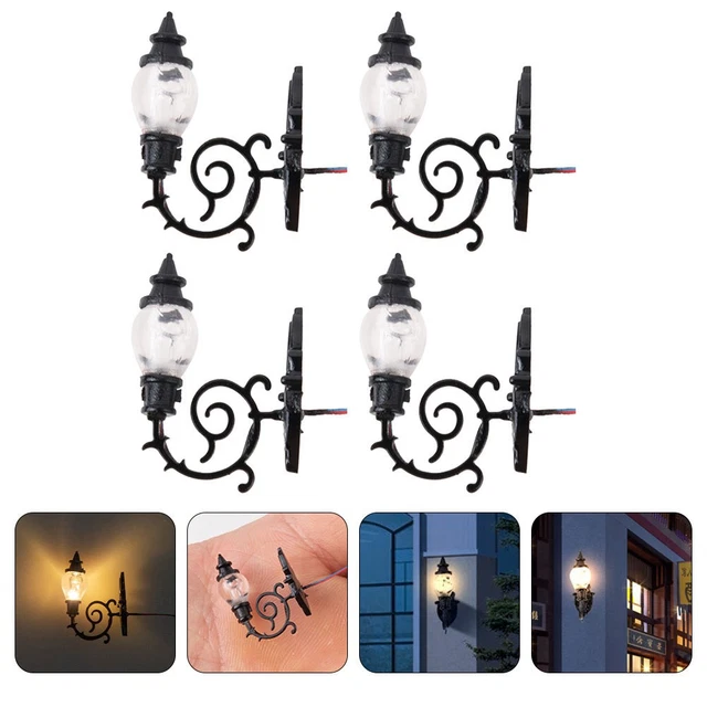 8 PCS TINY Wall Lamps Mini Luminous Wall Lamp Sand Table Building DIY ...