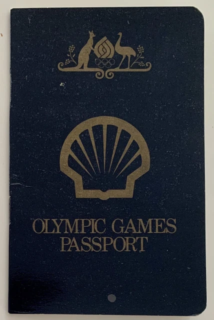 1976 OLYMPIC GAMES Shell Australia Souvenir Passport with 24 stamps and ...