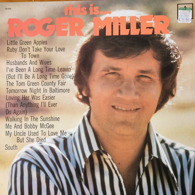 THIS IS ROGER Miller 12" Vinyl LP Summit Records SG- 020 Aus Pressing ...