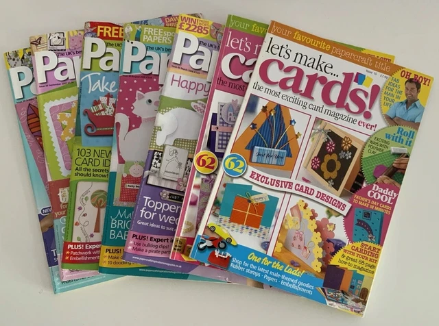 7 X CARD Making Magazines. Papercraft And Let’s Make Cards. Magazines ...