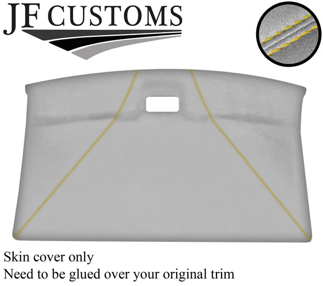 YELLOW STITCH FRONT Roof Headlining Light Grey Luxe Cover For Vw T4 ...