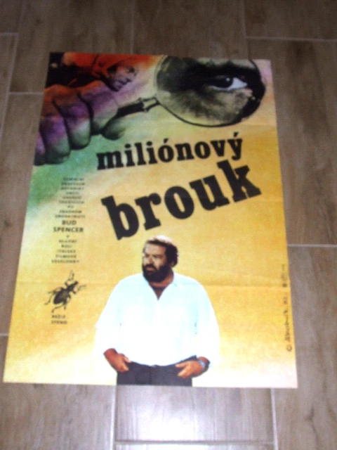 SELTENES TSCH. PLAKAT Bud Spencer Plattfuss am Nil / Milionovy brouk ...
