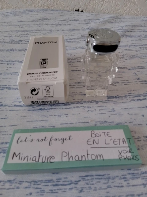 MINIATURE DE PARFUM Phantom Paco Rabanne Avec Boite Carton En L Etat ...