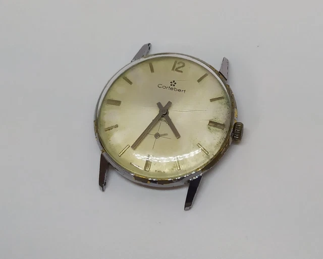 AUTHENTIQUE MONTRE VINTAGE suisse CORTEBERT à remontage manuel EUR 41 ...
