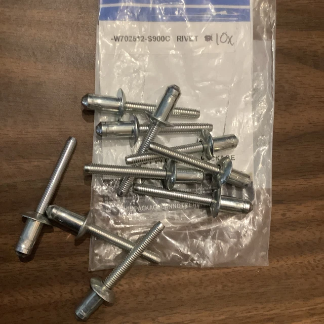 FORD 2015-2025 FORD Specialty Rivet sold in qty 10 W702512-S900C $12.67 ...