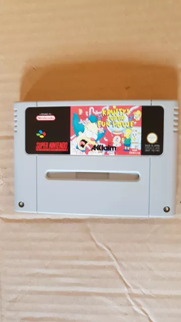 KRUSTY'S SUPER FUN House Super Nintendo SNES EUR 15,00 - PicClick FR