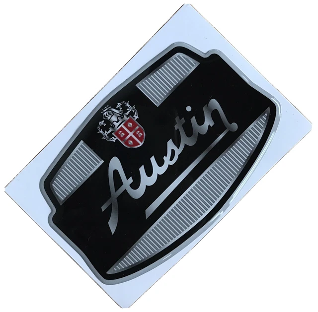 CLASSIC MINI MK1 badge austin Exterior Boot Bonnet Resin Coated Vintage ...