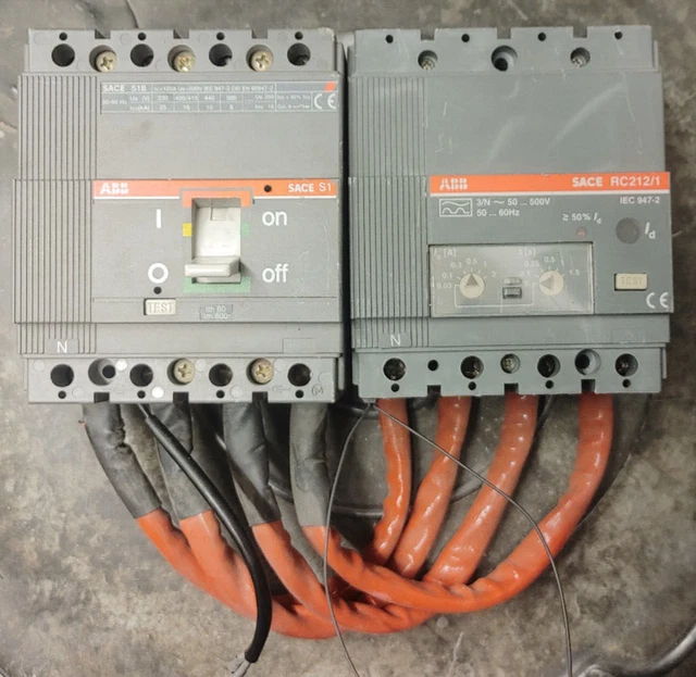 INTERRUTTORE MAGNETOTERMICO DIFFERENZIALE regolabile ABB SACE S1B 80A ...