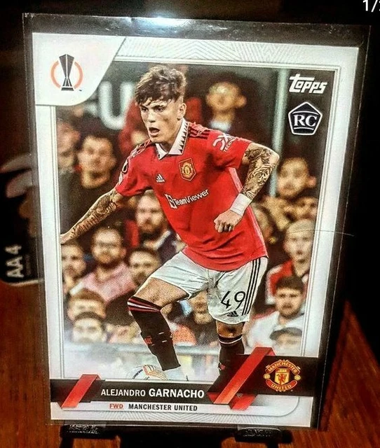 TOPPS UCC FLAGSHIP Soccer Rookie RC Alejandro Garnacho 2022-23 + cartes ...