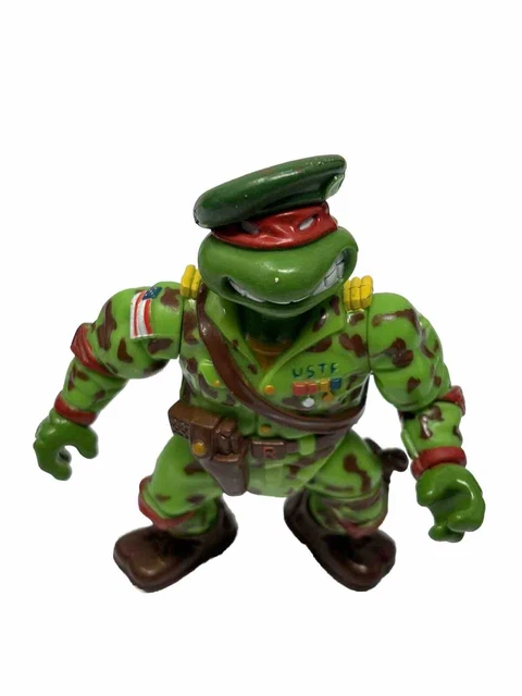 FIGURINE ARTICULÉE TMNT mutant militaire Ralph le béret adolescent vert ...
