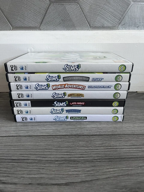 THE SIMS 3 PC Bundle Of 1 Base Game & 6 Expansion Pack Games £11.09 ...