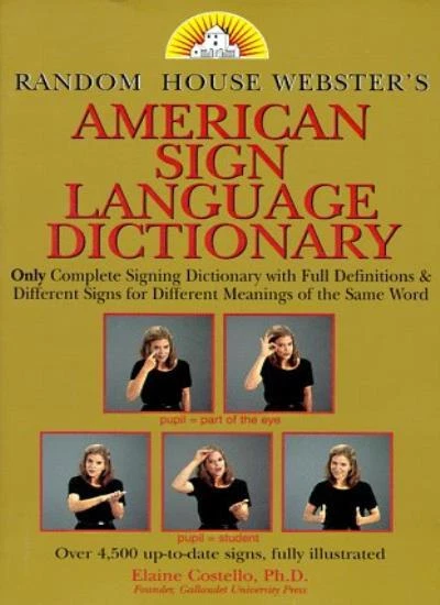 AMERICAN SIGN LANGUAGE Dictionary,Elaine Costello $5.85 - PicClick