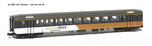 PIKO N 94399A - Coaches Ew-I , 1. Class BLS " Golden Pass " , Epoch V ...