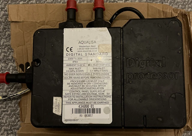AQUALISA DIGITAL STANDARD Processor - 434000 - H/P - Combi System A1 £ ...