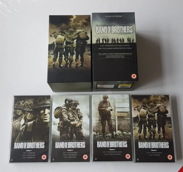 BAND OF BROTHERS VHS Tapes Boxset 2002 Complete Series Gift Set VCR ...