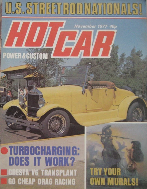 HOT CAR MAGAZINE November 1977 featuring Toyota Hi-Ace road test ...