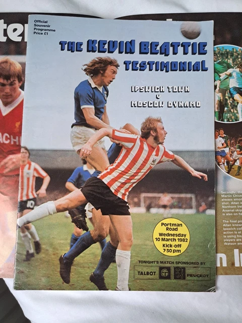 KEVIN BEATTIE ALAN Hunter Ipswich Town Rock Solid Centre Halves England ...