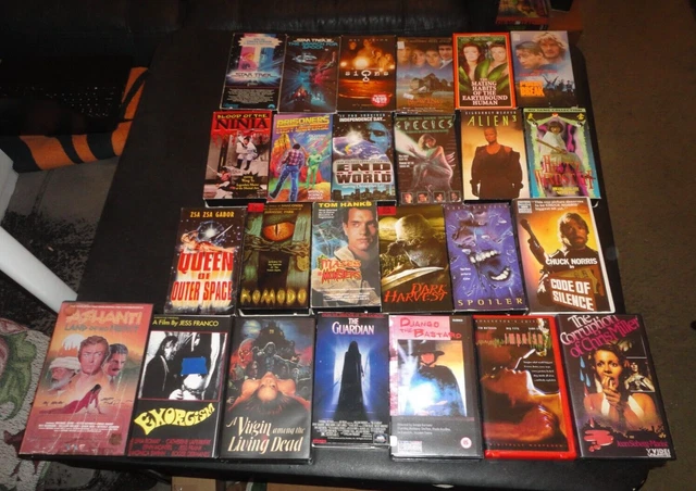 HORROR VHS LOT (VHS Lot of 25) Huge Gore Slasher Cult Big Box Rare OOP ...
