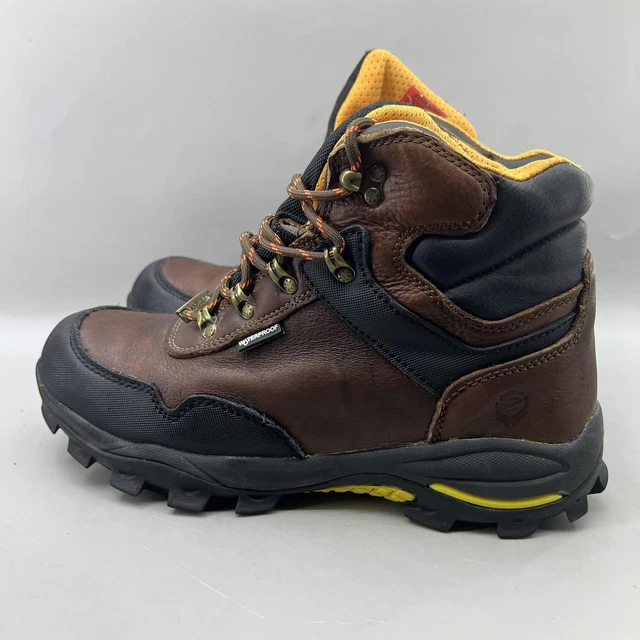 SUREWAY SAFETY TOW Work Boots Men Size 11 Brown Leather Ankle ...
