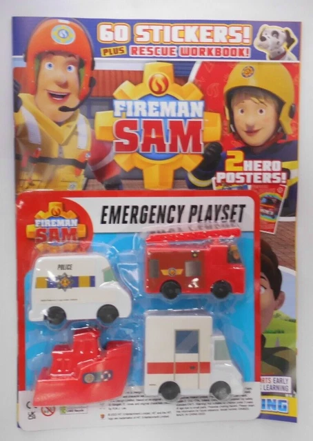 FIREMAN SAM MAGAZINE #43 2024 Puzzles Colouring Crafts + Emergency ...