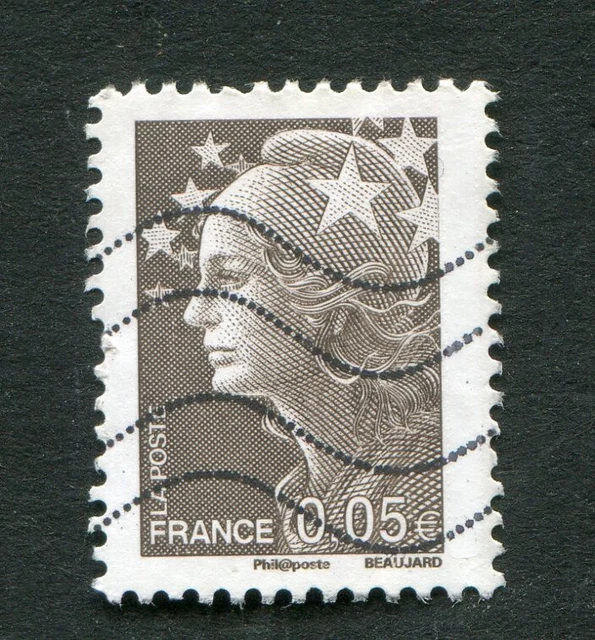 TIMBRE FRANCE YT n° 4227 oblitéré - type MARIANNE de BEAUJARD à 5 cts ...