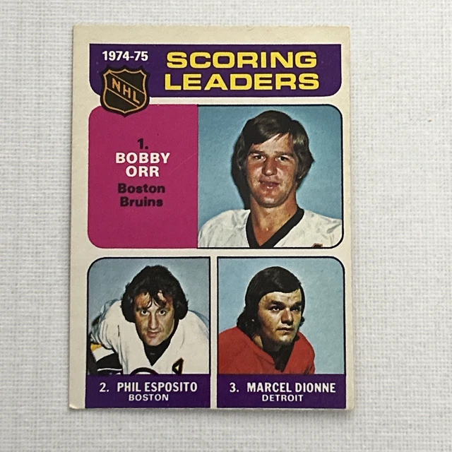 1975-76 BOBBY ORR ESPOSITO DIONNE Scoring Leaders #210 $0.99 - PicClick CA