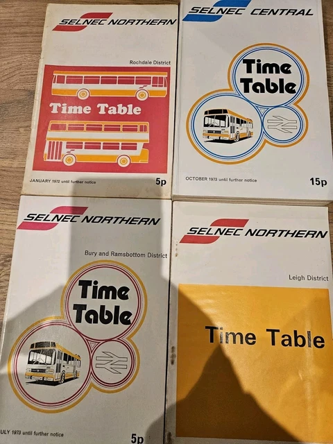 SELNEC/GREATER MANCHESTER TRANSPORT Bus Timetables £110.00 - PicClick UK
