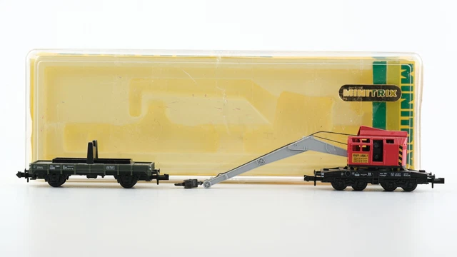 MINITRIX N 51 3590 00 Kranwagen mit Schutzwagen DB EUR 9,99 - PicClick DE