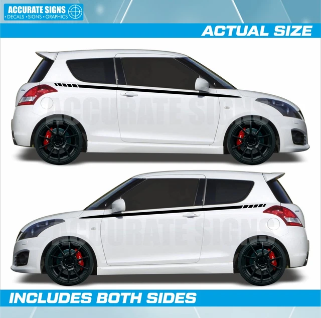 STICKERS FOR SUZUKI Swift side stripes Decals Vinyl Graphics £17.99 ...