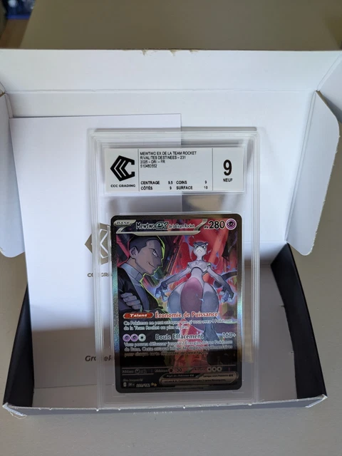 CARTE POKÉMON MEWTWO EX De La Team Rocket 231/182 Rivalité Destinée VF ...