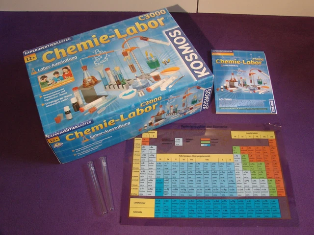 KOSMOS CHEMIE LABOR C3000 Chemiebaukasten Experimentierkasten ...