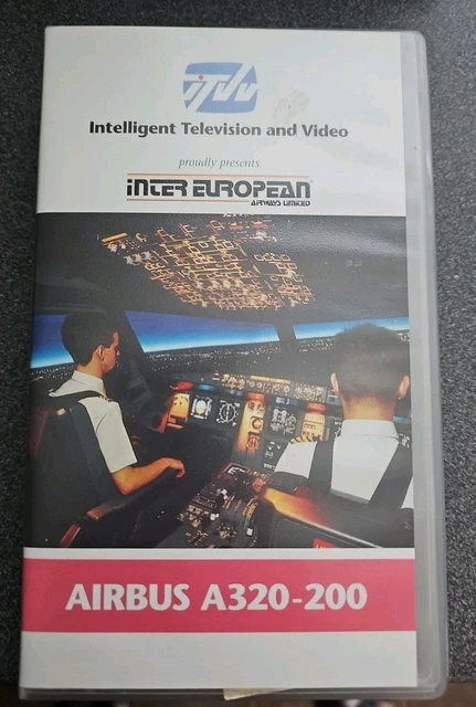 INTER EUROPEAN AIRWAYS - Airbus A320-200 - PAL VHS Video Tape (T324) £ ...