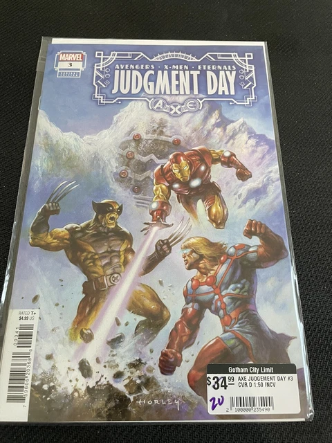 MARVEL A.X.E. AVENGERS X-Men Eternals JUDGMENT DAY #3 HORLEY 1:50 ...