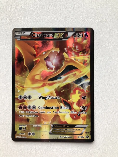 POKEMON TCG 2016 Charizard EX ULTRA RARE XY121 Red-Blue Black Star ...