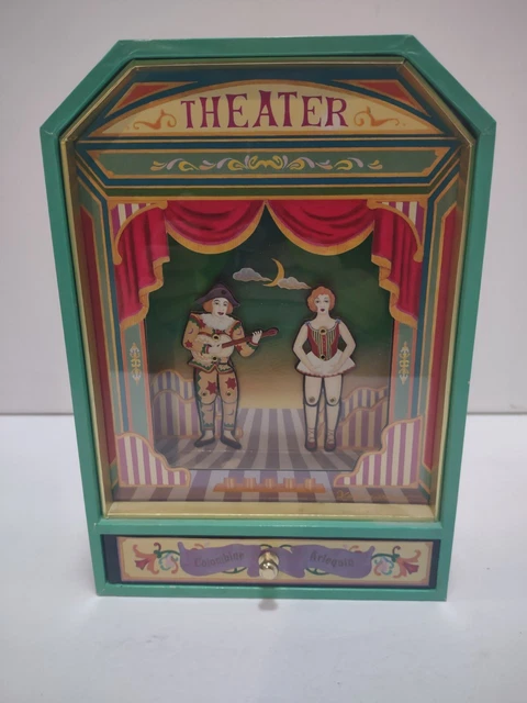 VINTAGE KOJI MURAI Sankyo Precious Box Columbine Arlequin Theater music ...
