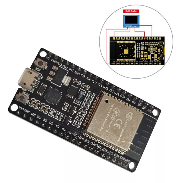 SCHEDA DI SVILUPPO 38 pin NodeMcu ESP32 WROOM-32 Dual Core WLAN WiFi ... SCHEDA DI SVILUPPO 38 pin NodeMcu ESP32 WROOM-32 Dual Core WLAN WiFi ...