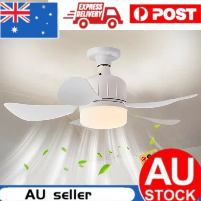 SOCKET FAN LIGHT E27 Base LED Small Ceiling Fan Light (Yellow Remote ...