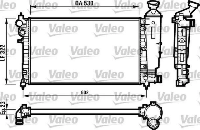 RADIATEUR DE REFROIDISSEMENT Du Moteur VALEO pour de Citroën EUR 84,03 ...