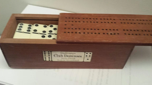 VINTAGE WADDINGTON CLUB Dominoes Ivory Finish £7.99 - PicClick UK