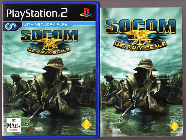 LIKE NEW SOCOM US Navy Seals PS2 PlayStation 2 Vintage Video Game EUR 6 ...