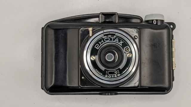 APPAREIL PHOTO PHOTAX en bakélite avec étui cuir - Obturateur hors ...